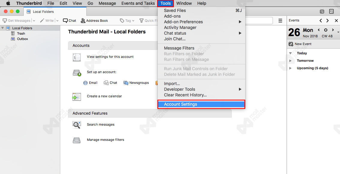 เริ่มต้นใช้งาน THUNDERBIRD บน Mac | Blog | Mail Master | Email Hosting ...